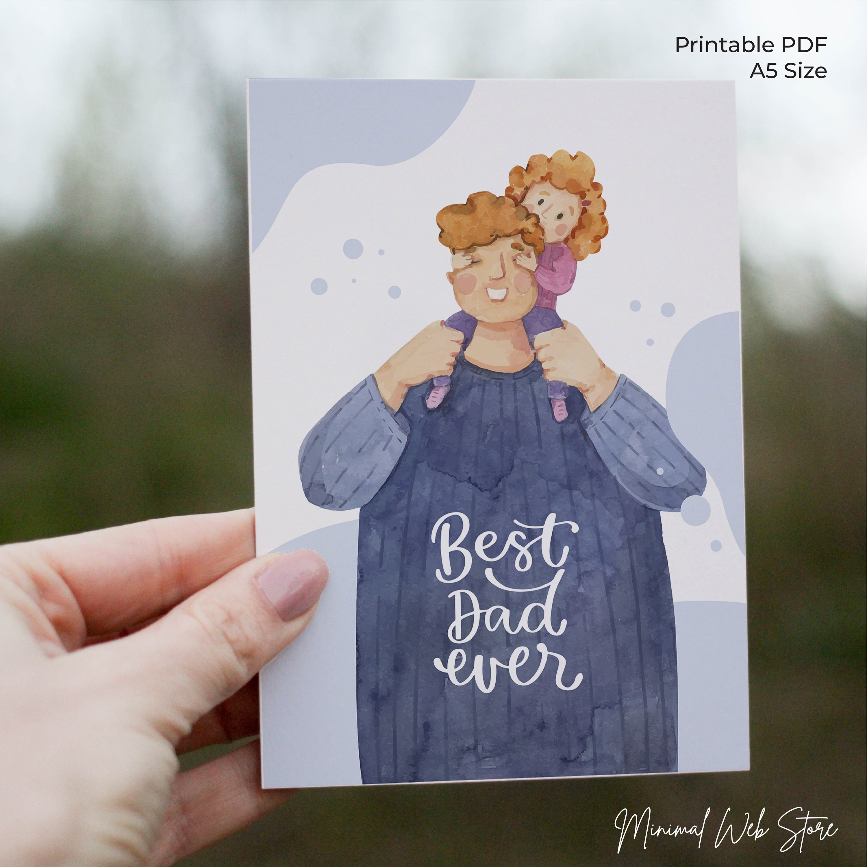 PRINTABLE Father’s Day Card | Father’s Day Card Printable | Digital ...