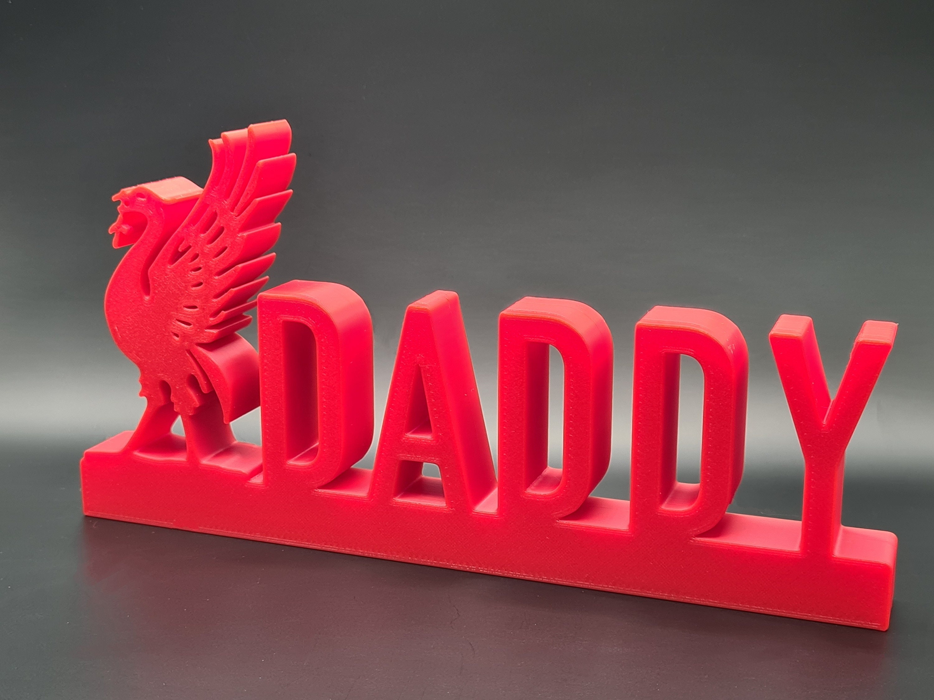 Liverpool FC, Fathers Day Liver Bird Name Bar, Shelf Display Custom ...