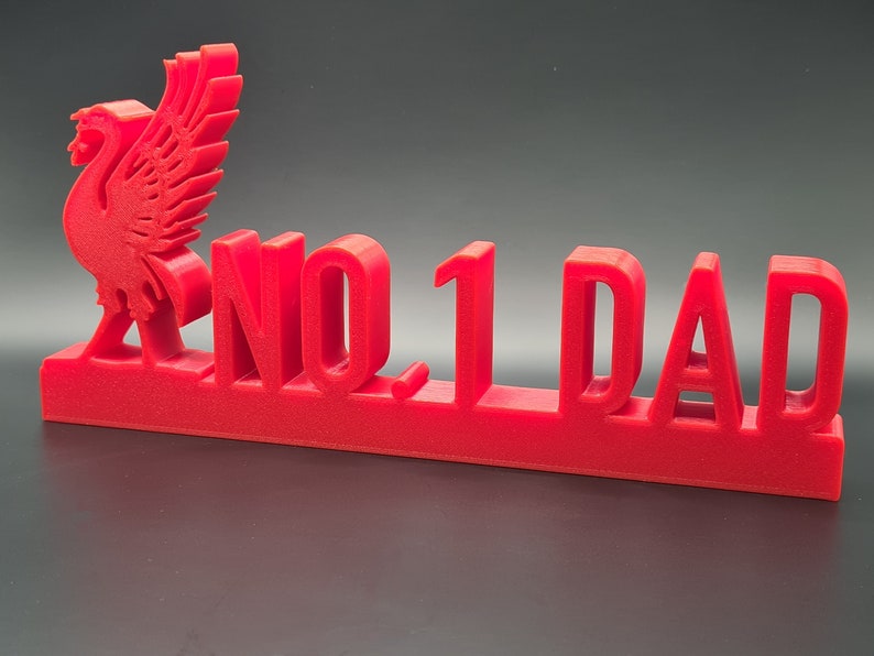 Liverpool FC, Fathers Day Liver Bird Name Bar, Shelf Display Custom ...