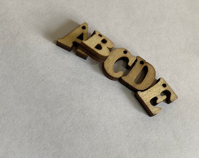 One Letter From ALPHABET Choose Your Own Letter as Gift Tag or Key Ring ...