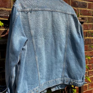 Rhinestone Jacket. Denim Jacket. Denim Rhinestone Jacket. Sparkly ...