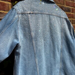 Rhinestone Jacket. Denim Jacket. Denim Rhinestone Jacket. Sparkly ...