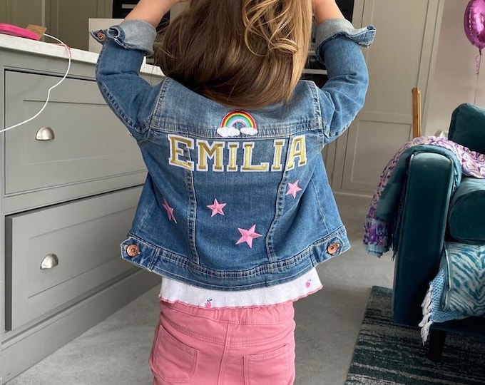 Personalised Kids Jacket, Customised Name Jacket, Personalised Kids ...