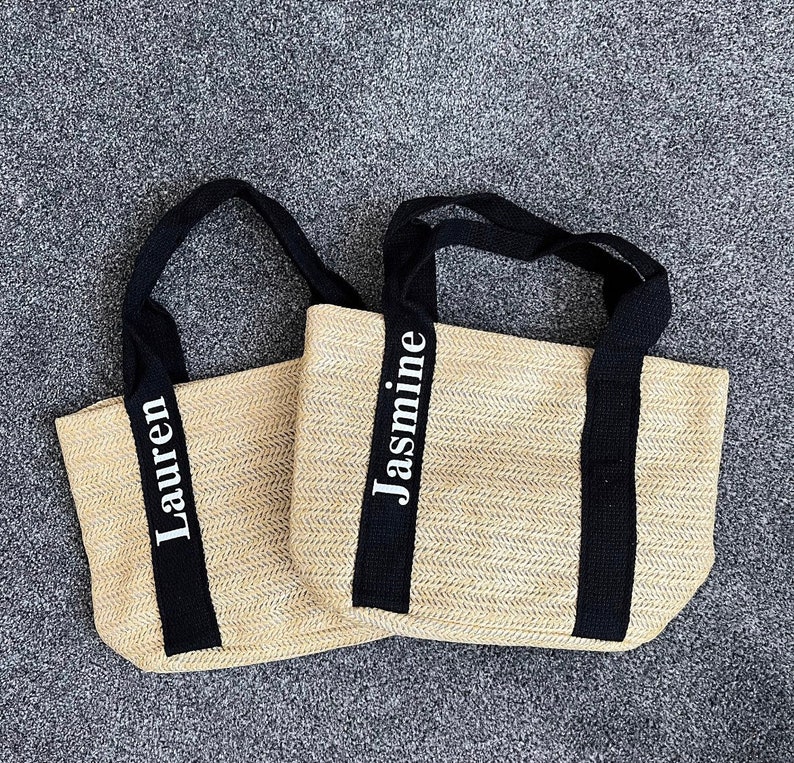 Personalised Bag Personalised Initial Bag Mini Beach Bag. - Etsy