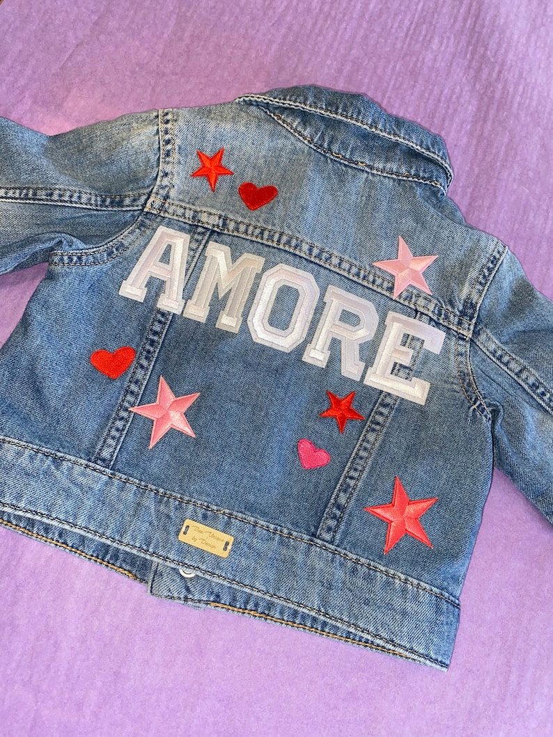 Personalised Kids Denim Jacket - Etsy