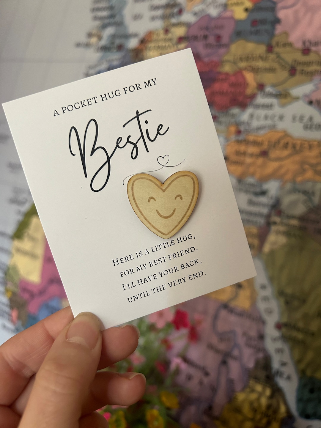 Bestie Pocket Hug, Thinking of Your, Love You, Miss You, Your My Bestie ...