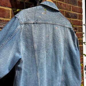 Rhinestone Jacket. Denim Jacket. Denim Rhinestone Jacket. Sparkly ...