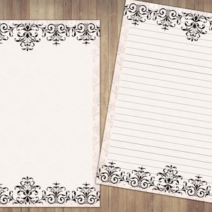 Printable Writing Paper, Vintage Victorian, Grunge Antique, Junk ...