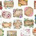 Watercolor Floral Wood Labels Clipart, Wooden Tags Images, Flower ...