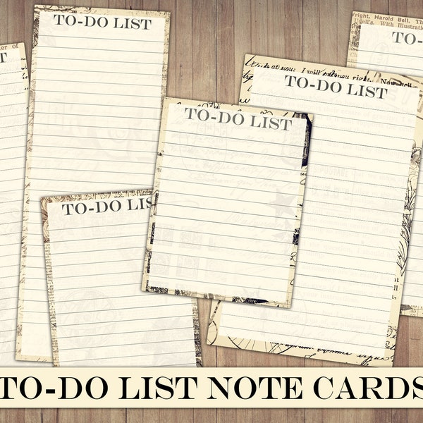Vintage to Do List - Etsy