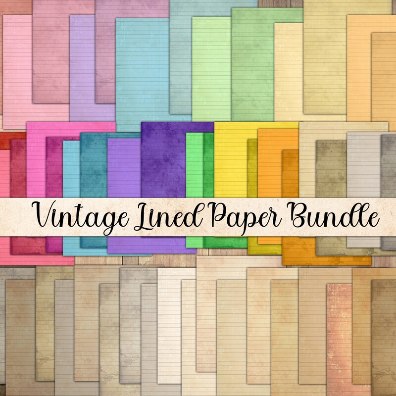 Lined Paper - Etsy