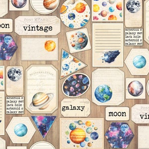 Vintage Solar System Labels, Junk Journal Ephemera, Antique Cards ...