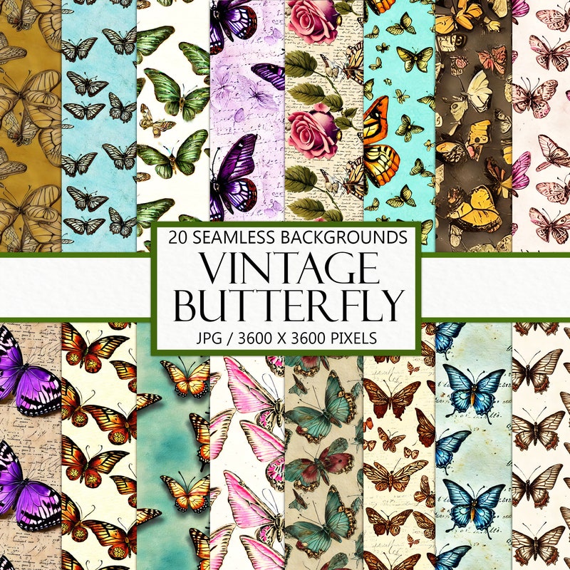 Butterfly Ephemera - Etsy