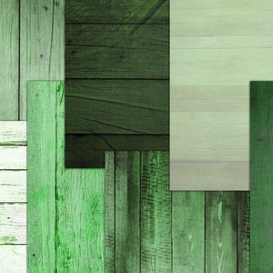 Digital Scrapbook Papers, Green Wood Textures, Wooden Background, Junk ...