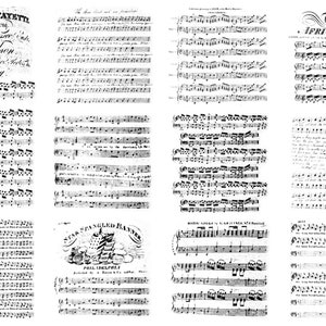 Vintage Music Overlay, Sheet Music, Photoshop Pattern, Digital Overlay ...