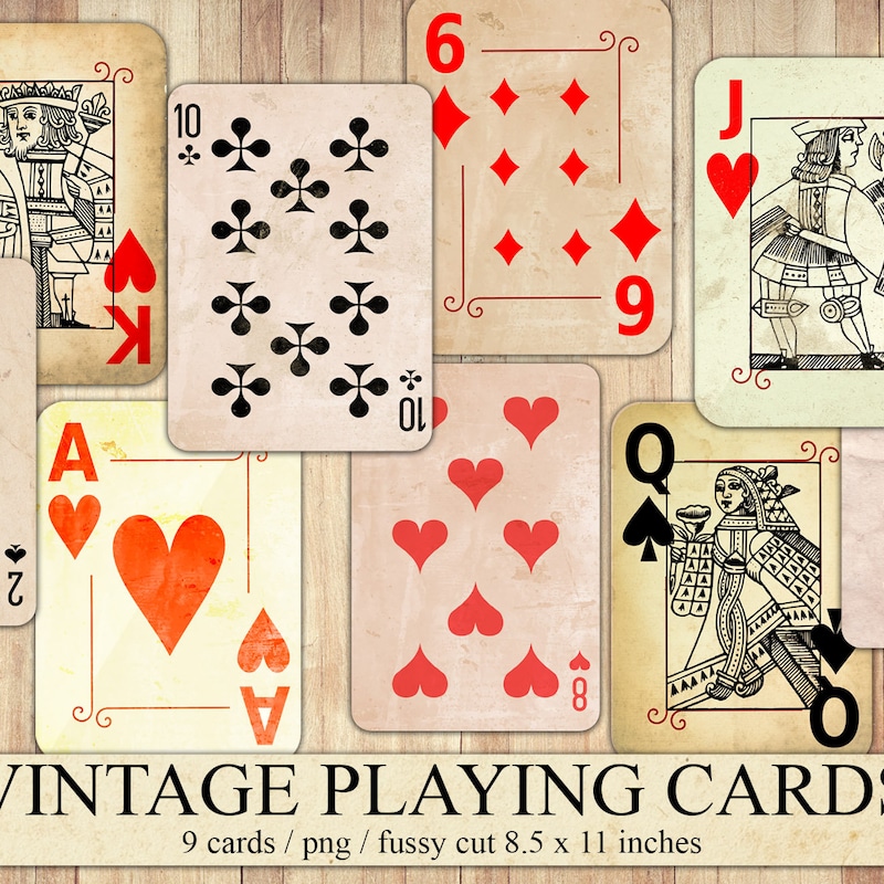 Retro Playing Cards - Etsy