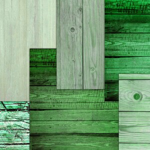 Digital Scrapbook Papers, Green Wood Textures, Wooden Background, Junk ...