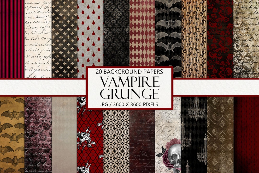 Vampire Grunge, Scrapbook Papers, Distressed Design, Junk Journal Pages ...