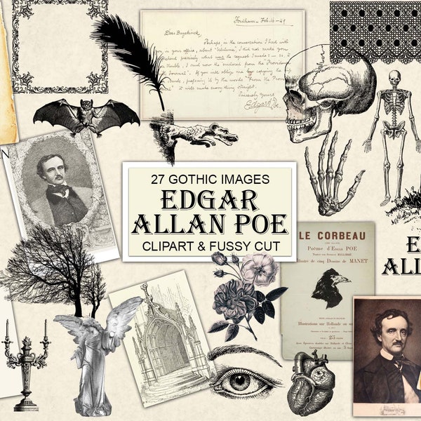Edgar Allan Poe Art - Etsy