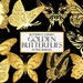 Gold Sparkle Butterfly Clipart Pack, Butterflies PNG, Metallic ...
