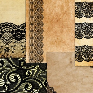 Gothic Black Lace Background Paper, Vintage Grunge Goth, Antique ...