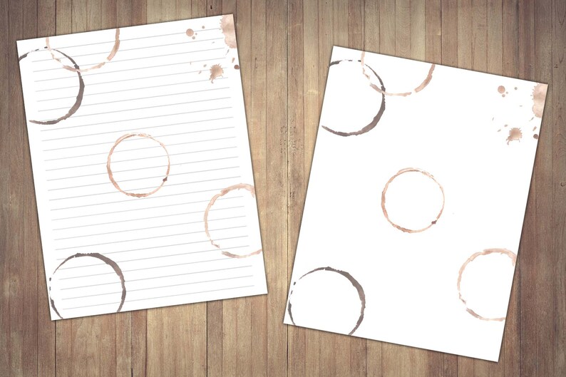 Printable Writing Paper Coffee Stationery Espresso Junk - Etsy