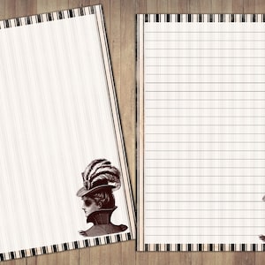 Printable Writing Paper, Vintage Victorian, Grunge Antique, Junk ...