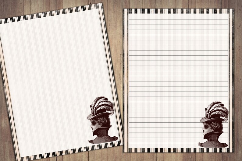 Printable Writing Paper Vintage Victorian Grunge Antique - Etsy