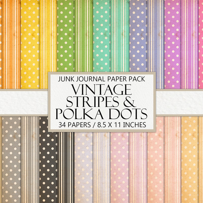 Polka Dots Stripes - Etsy