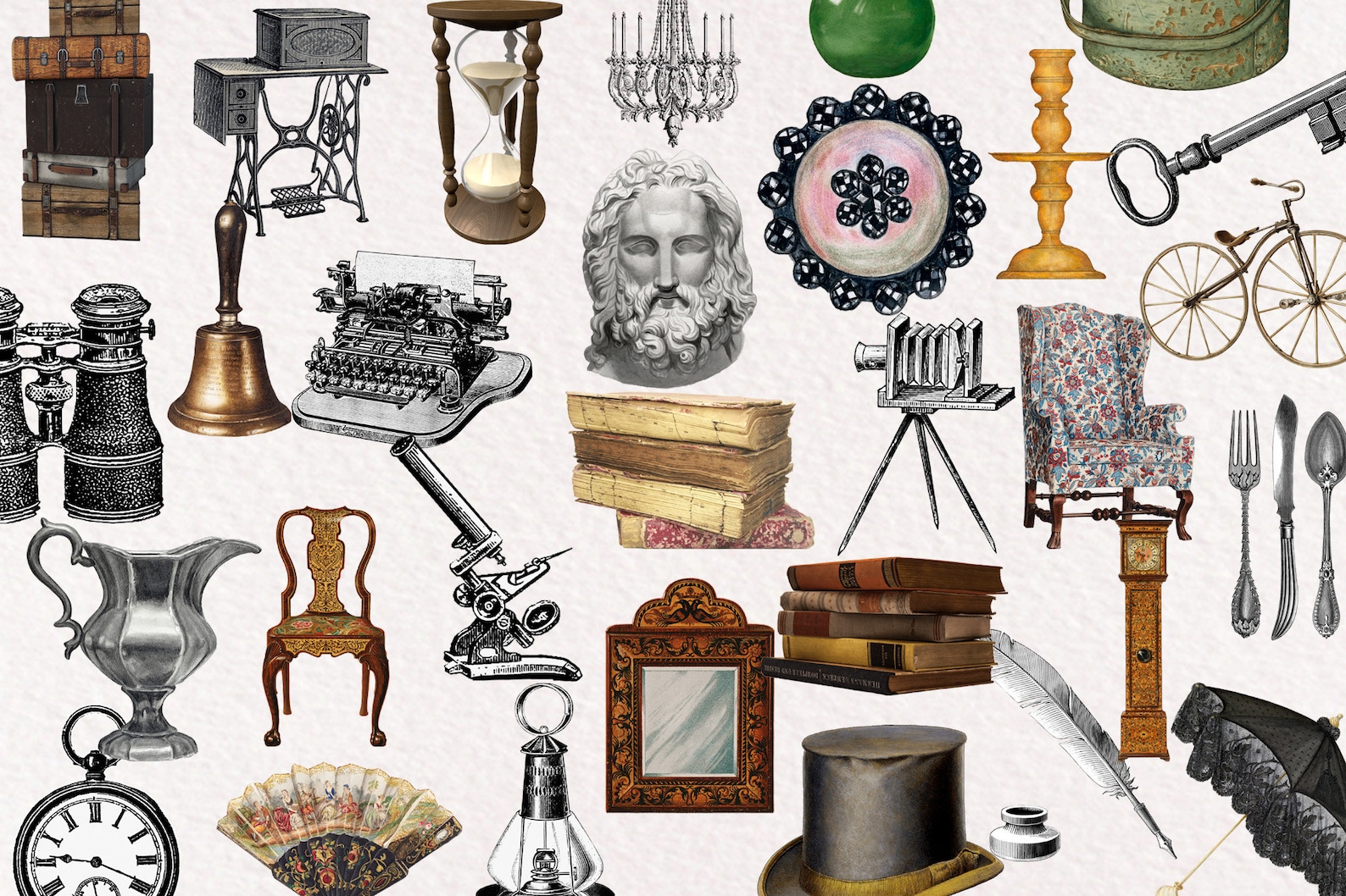 Vintage Object Clipart Old House Victorian Images Authentic - Etsy