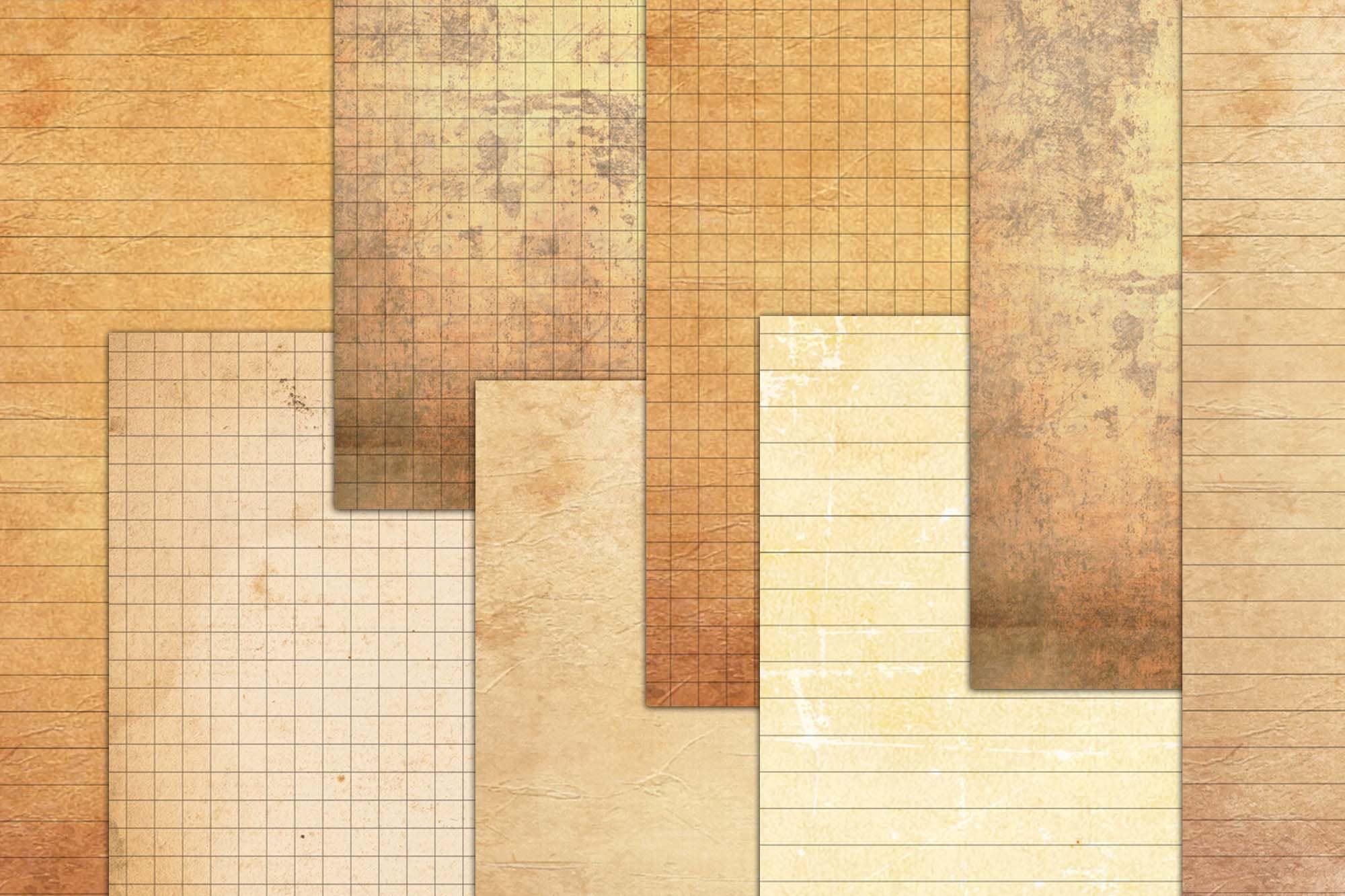 Antique Paper: Lined & Graph Scrapbook Ephemera (digital Download) - Etsy