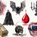 Watercolor Vampire Clipart, Classic Dracula Sublimation, Undead Images ...