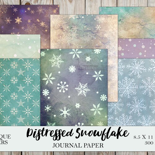 Winter Wonderland Digital Paper Retro Red and Blue Christmas | Etsy