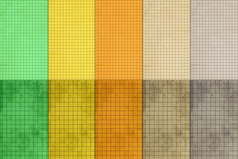 Vintage Graph Paper: 20 Colorful Junk Journal Backgrounds (digital ...