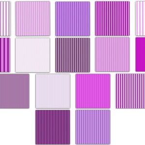 Purple Ticking Stripes, Printable Scrapbook Paper, Junk Journal Pages ...