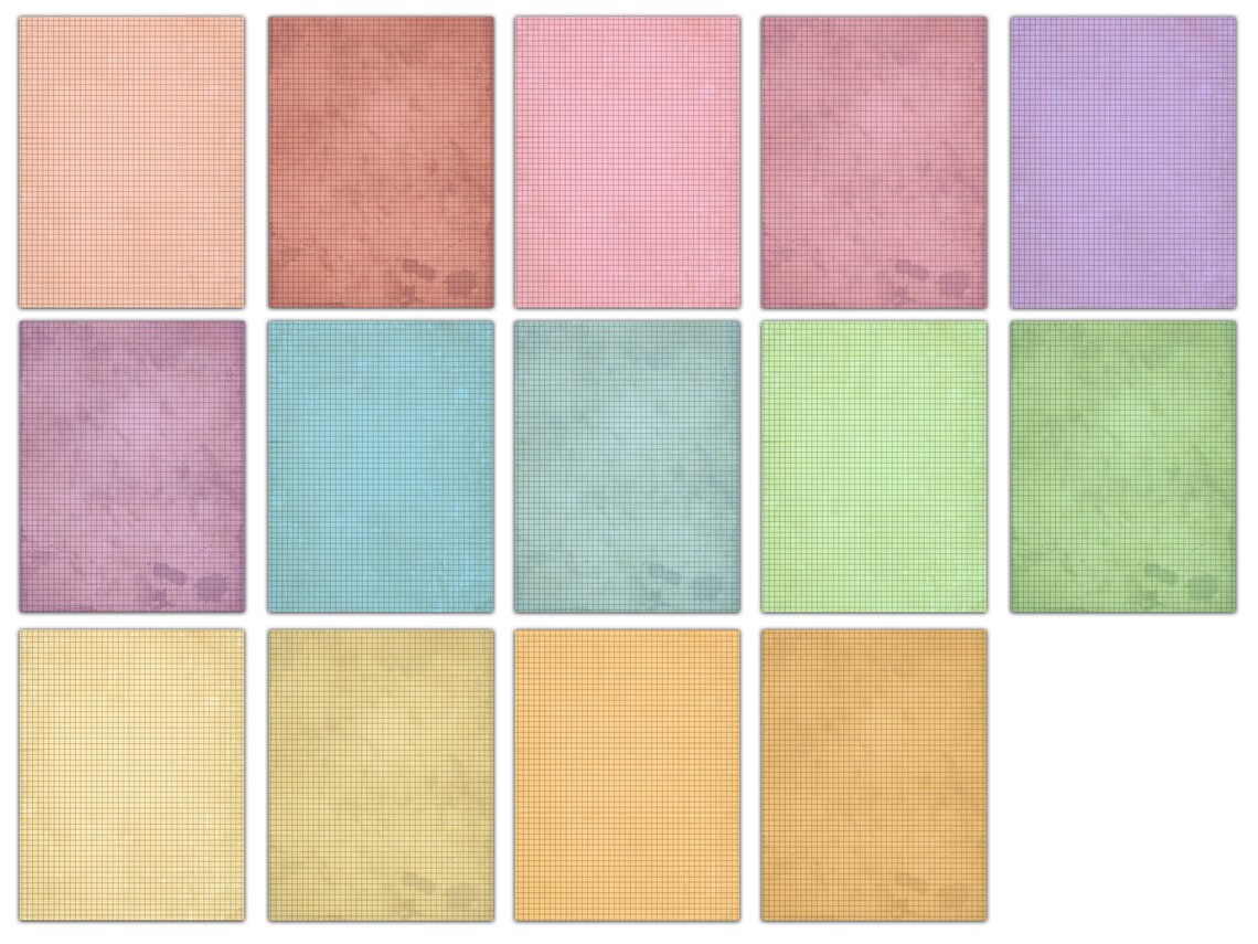 Pastel Graph Paper: Vintage Scrapbook Ephemera (digital Download) - Etsy