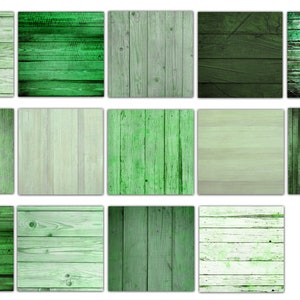 Digital Scrapbook Papers, Green Wood Textures, Wooden Background, Junk ...
