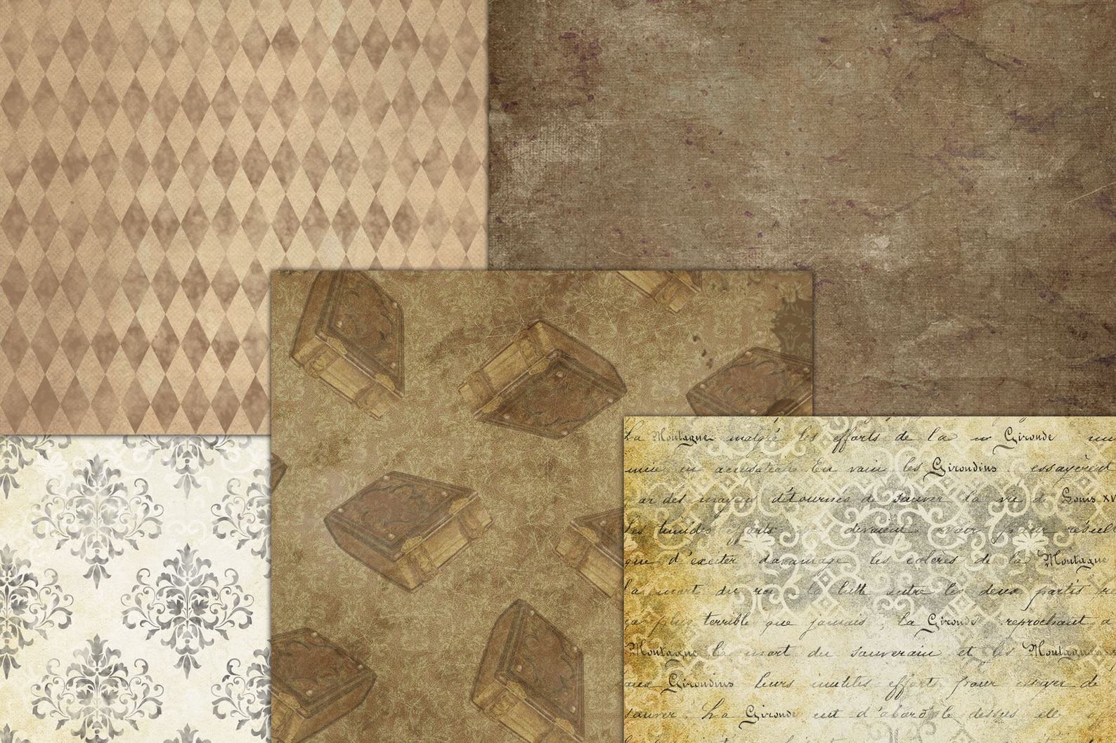 Antique Library Vintage Papers Scrapbook Junk Journal - Etsy