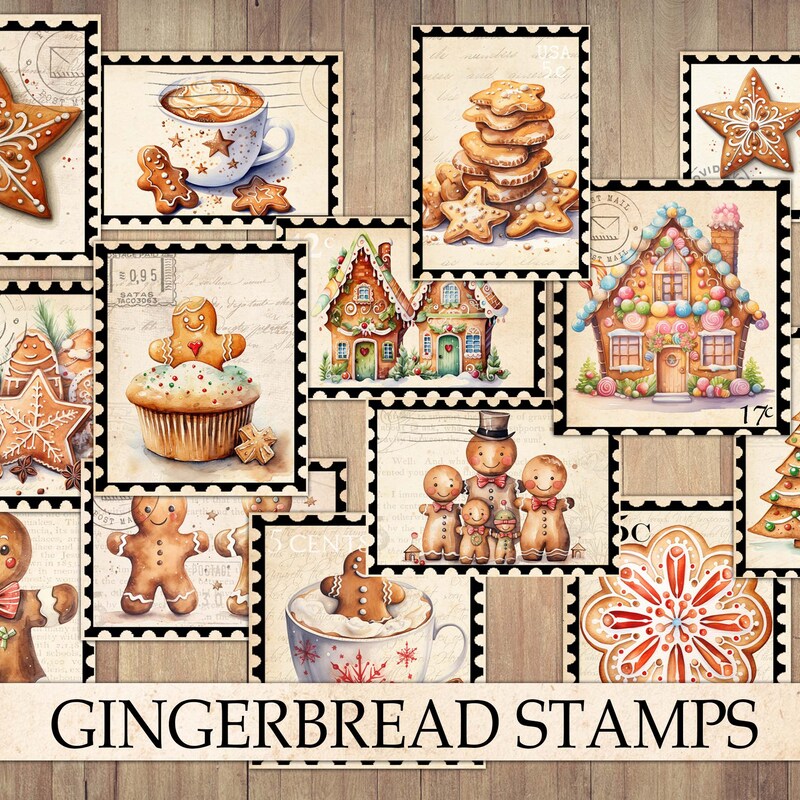Gingerbread Stamp - Etsy