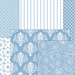 Cottage Blue Digital Paper: Shabby Chic Scrapbook Patterns (digital ...