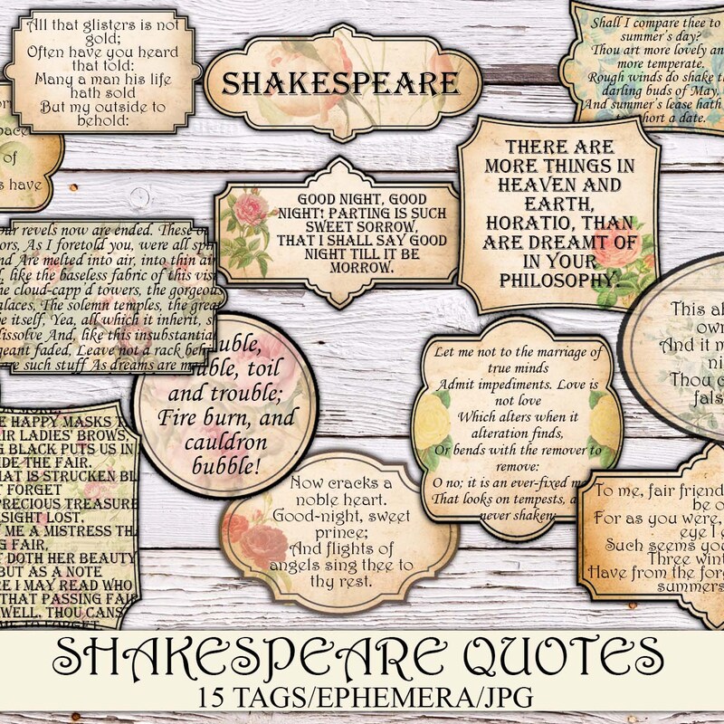Shakespeare Quote - Etsy