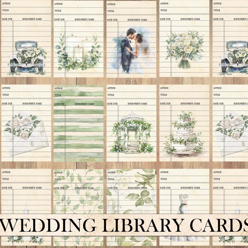 Library Wedding Invitations - Etsy