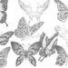 Silver Sparkle Butterfly Clipart: Metallic PNG Images (digital Download ...