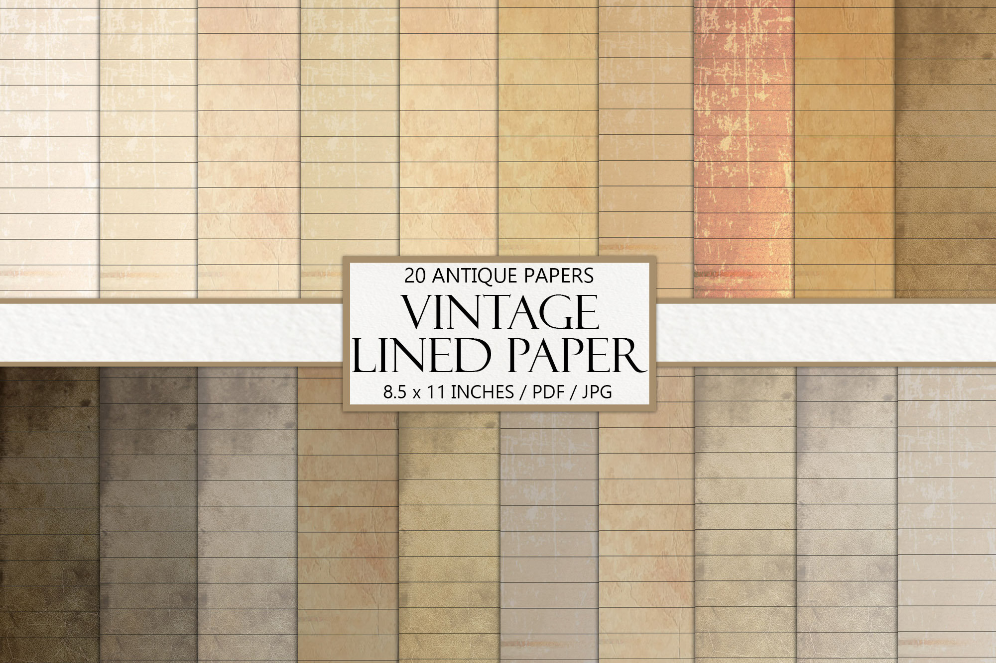 Old White Lined Paper