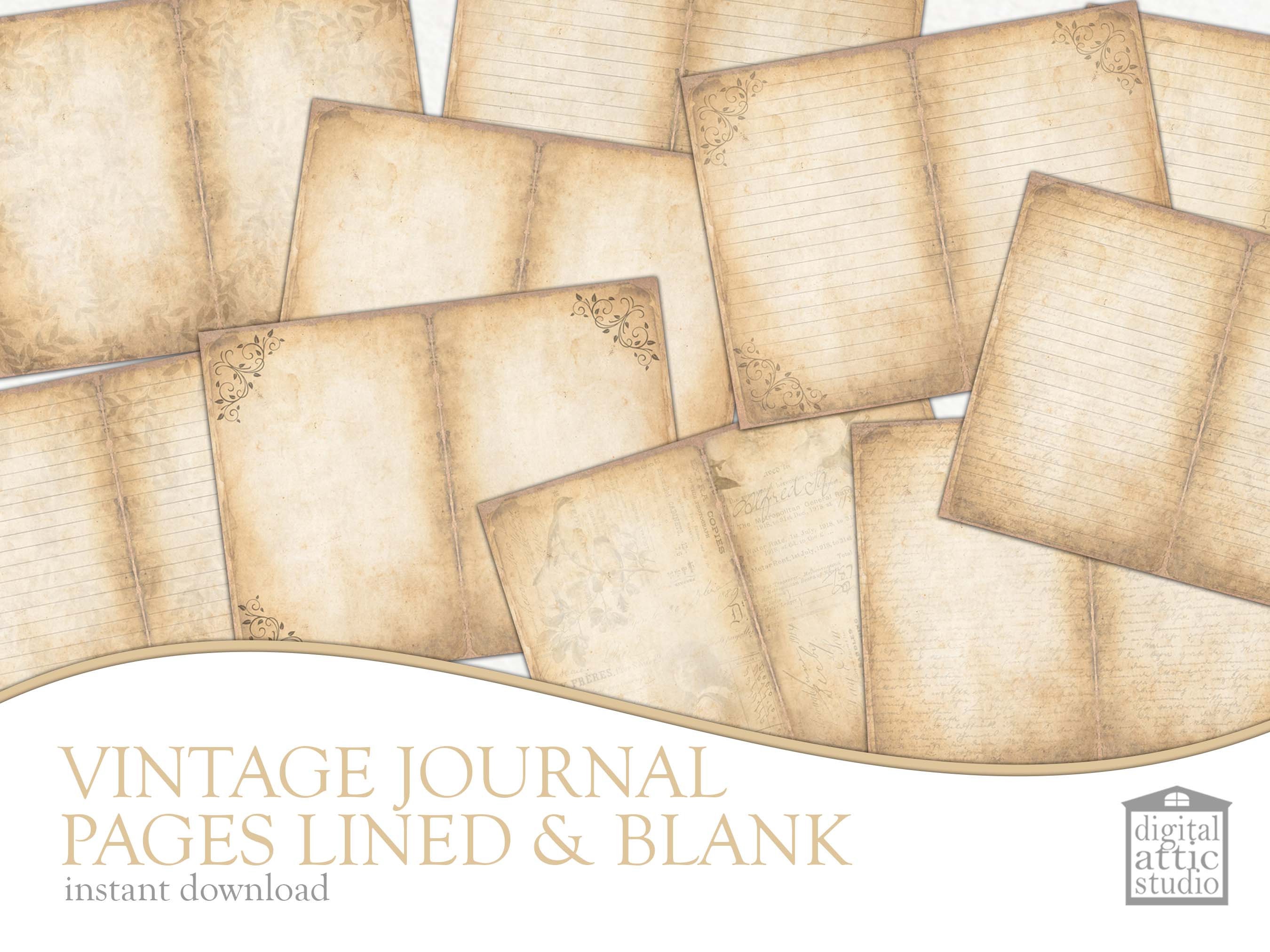 Blank Old Journal Pages