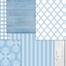 Cottage Blue Digital Paper: Shabby Chic Scrapbook Patterns (digital ...