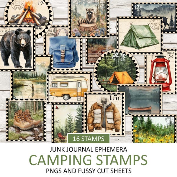 Vintage Camp Printable - Etsy