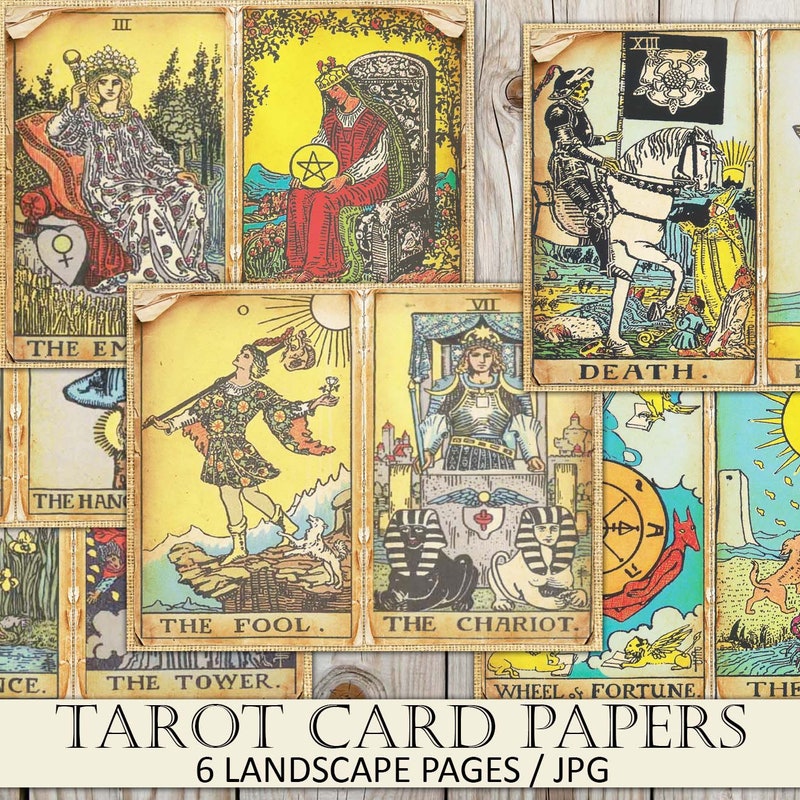 Antique Tarot Cards - Etsy