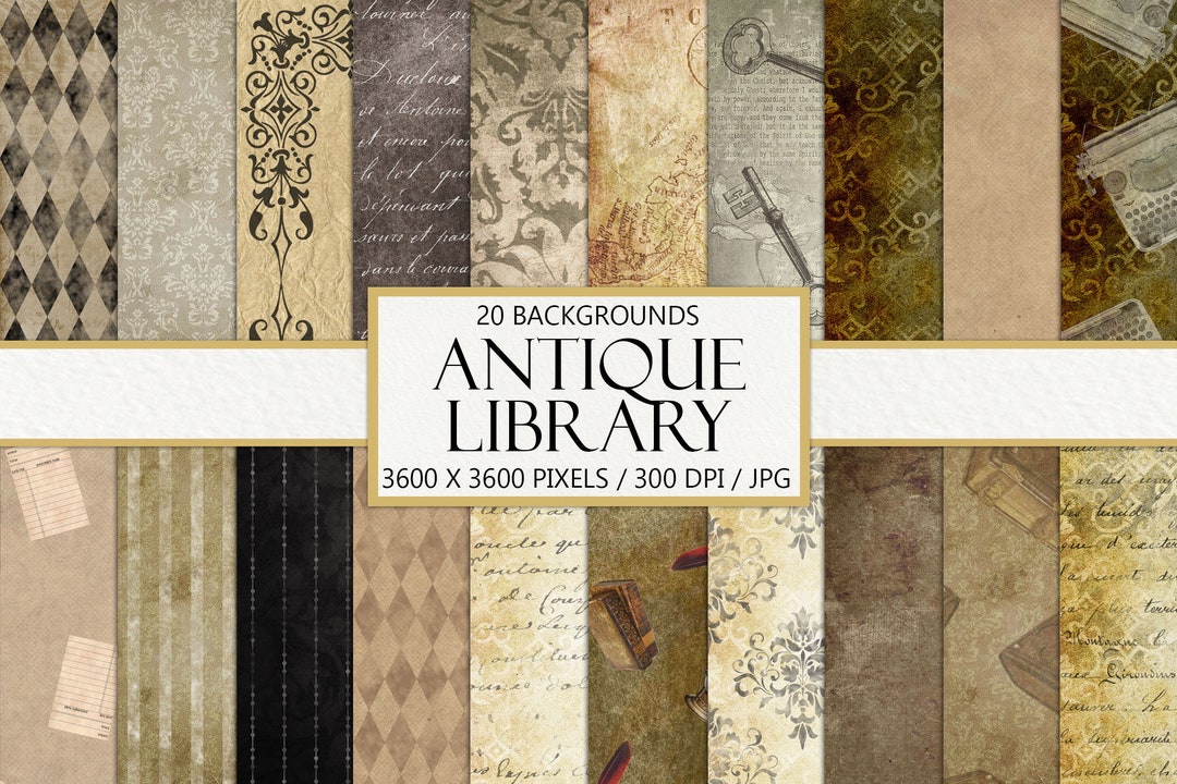 Antique Library, Vintage Papers, Scrapbook, Junk Journal Paper ...
