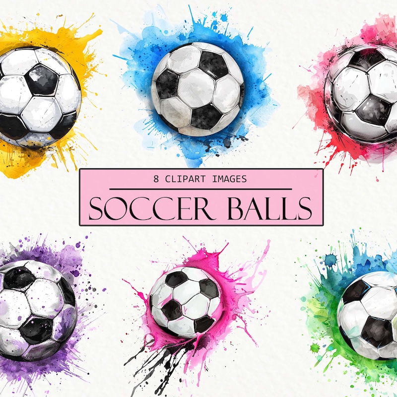 Soccer Watercolor - Etsy